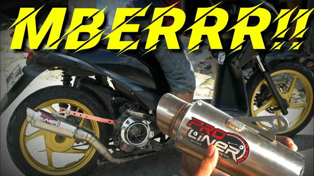 Cek sound knalpot PROLINER di honda beat - YouTube