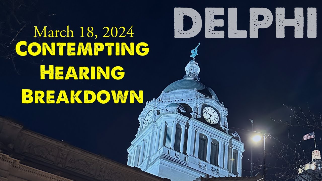 Delphi | CONTEMPT & DISMISSAL Recap & More! Rick Snay Fightz with ...