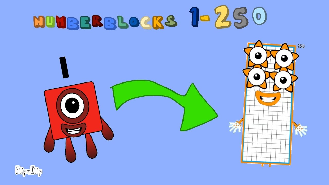 Numberblocks 1-250 - YouTube