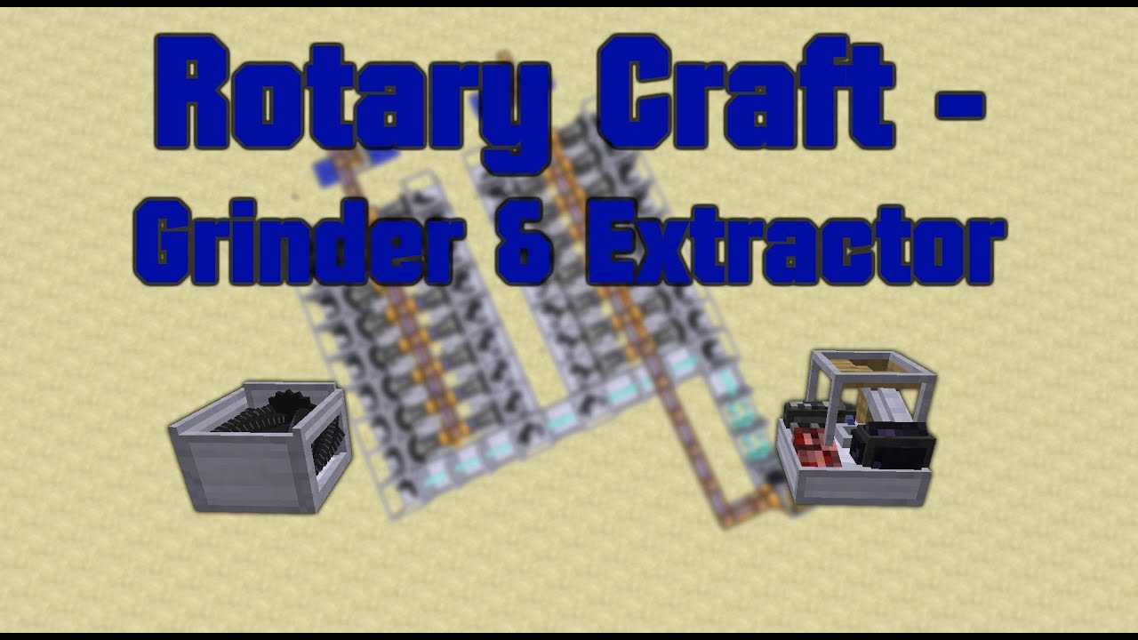 [Rotary Craft] Grinder und Extractor [MC 1.6.4] [HD/DE] - YouTube