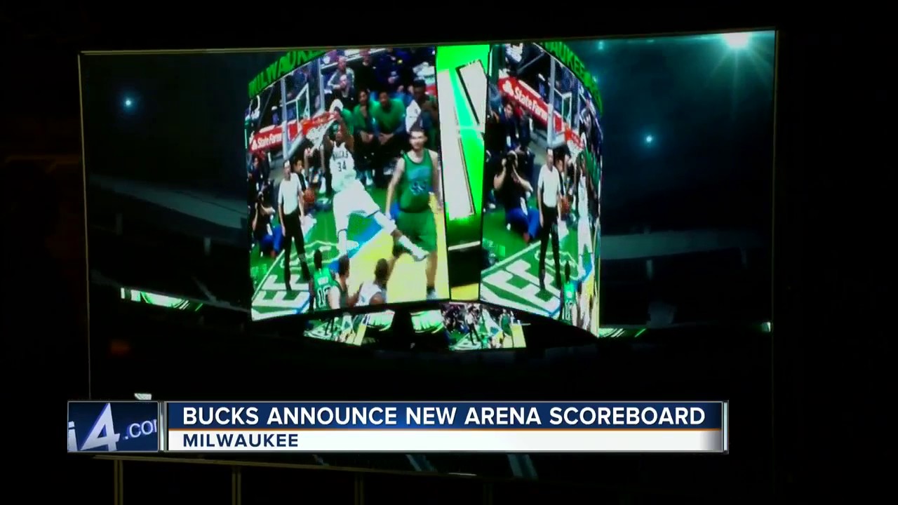Bucks announce new arena scoreboard - YouTube