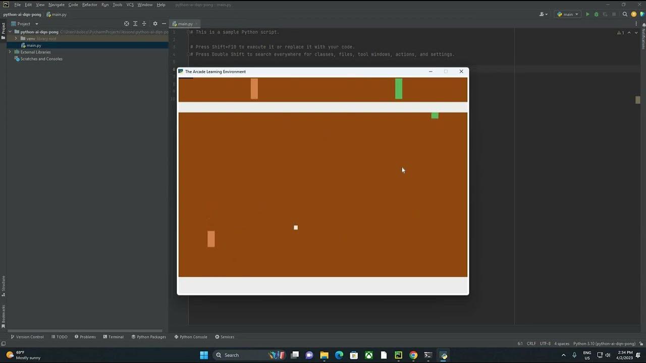 Playing Pong with Deep Reinforcement Learning - Part 1 - YouTube