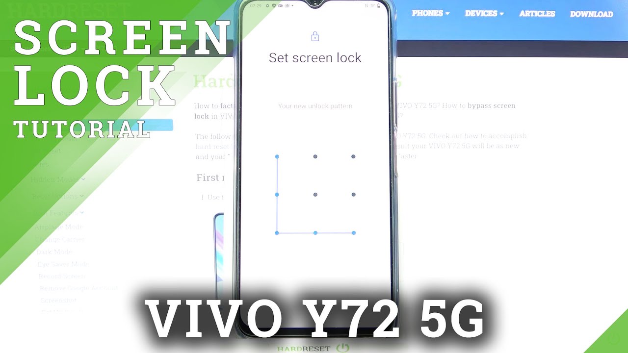How to Add Screen Lock in VIVO Y72 5G – Lock Screen - YouTube