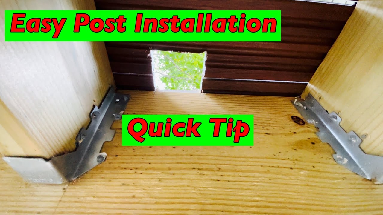 Quick Tips for Installing Deck Posts Easy! - YouTube