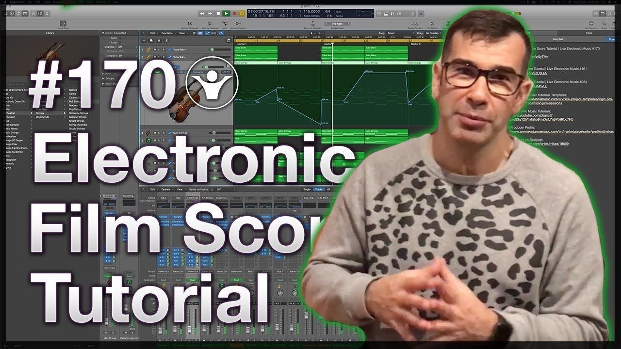 Composing an Electronic Orchestral Film Score +Logic Template | Live ...