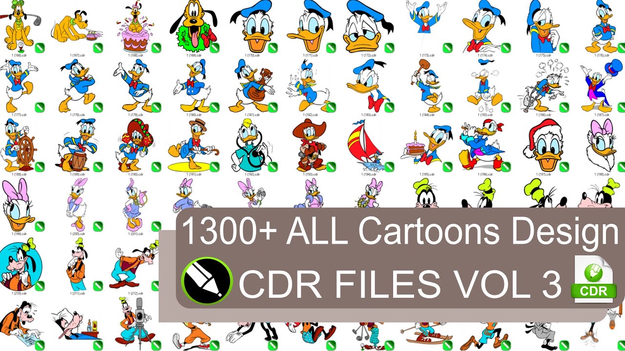 1300+ Drawings CDR Files Free For Download VOL 3 - YouTube