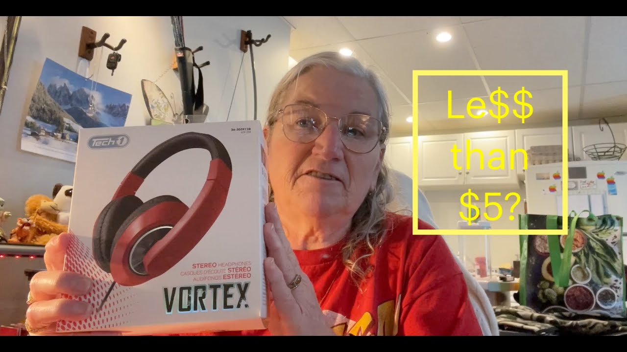 Tech 1 Vortex Stereo Headphones Review from Dollarama 🎧💲🔽5️⃣ - YouTube