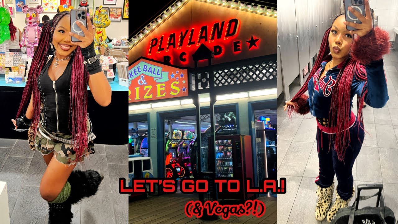flying solo 2 L.A. ♡ i got ROBBED, meeting online friends & vegas road trip - YouTube