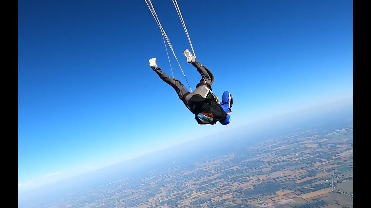 In skydiving, both main AND reserve malfunctioned - YouTube