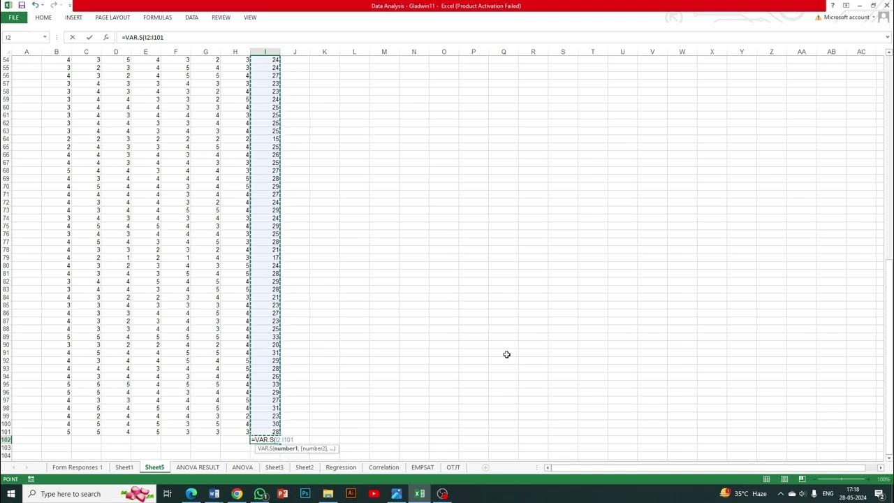 reliability analysis - with excel - YouTube