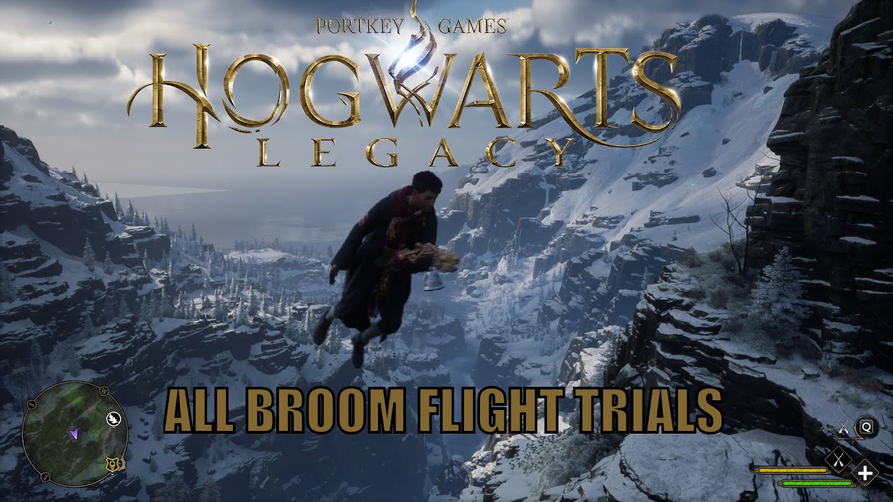 All 3 Broom Flight Trials - 1:17:75 - 1:43:93 - 2:07:20 - Hogwarts ...