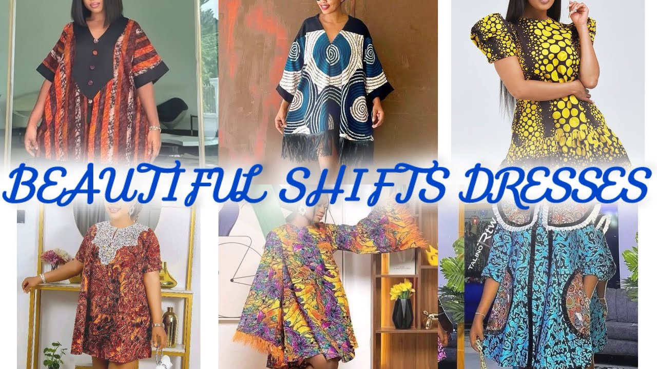 Beautiful Shift Dresses #AnkaraShiftdresses - YouTube