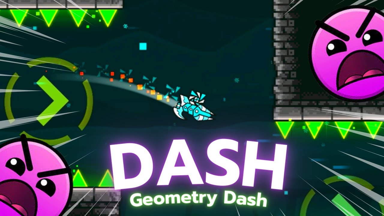 Dash (Geometry Dash) 100% Complete [All Coins] - YouTube