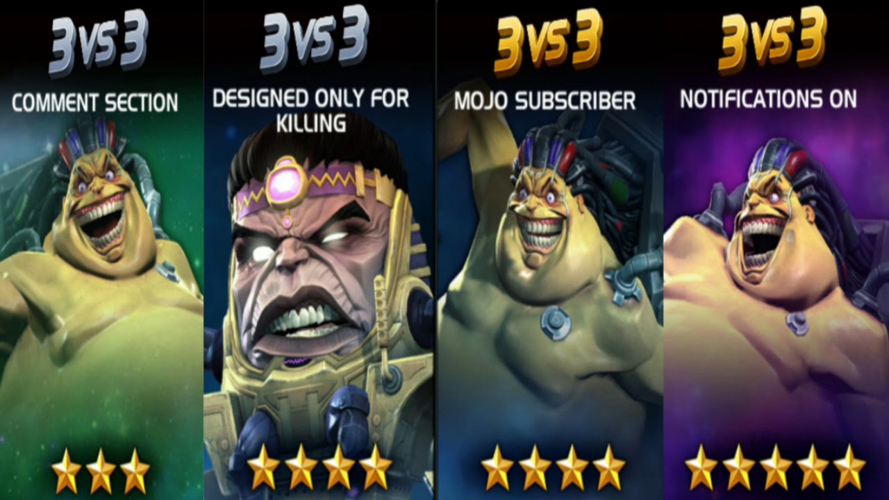 MOJO and MODOK round 2 arena cutoff prediction- MCOC - YouTube