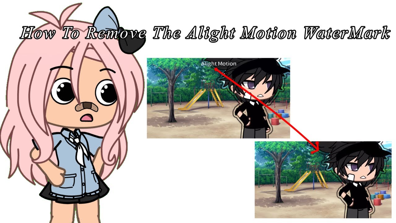 How To Remove The Alight Motion Watermark || Gacha Life || Tutorial #2 - YouTube