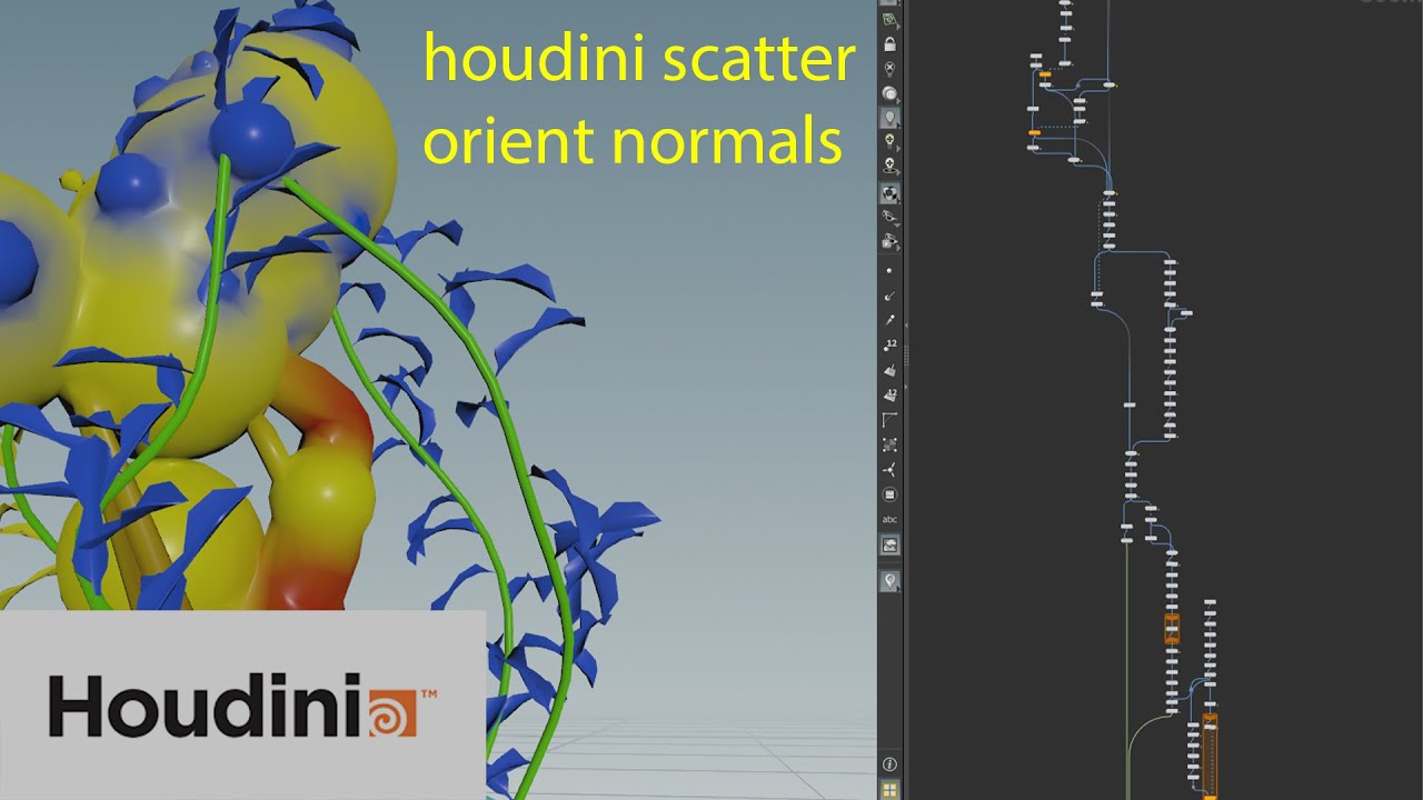 Houdini Scatter Orient With Normals - YouTube