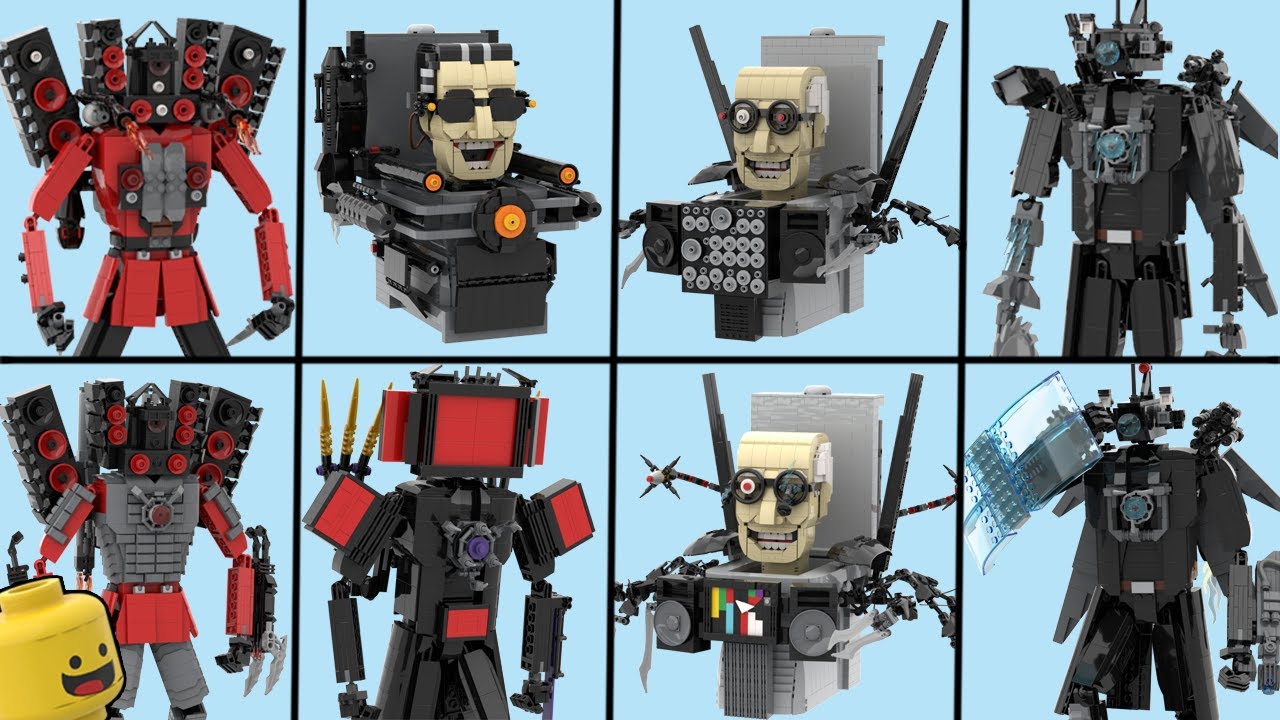 ALL BOSS SKIBIDI TOILETS in LEGO: TITANS 3.0 vs GMAN vs SCIENTIST (Mega Tutorial) - YouTube