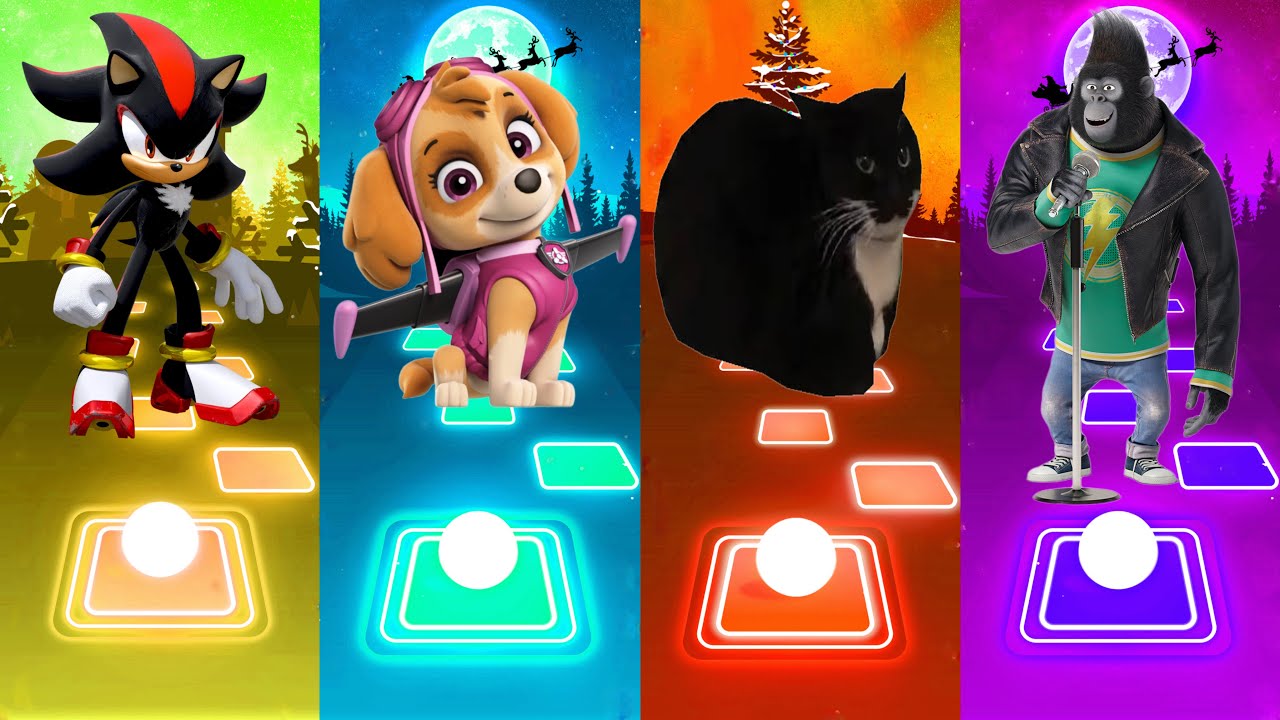Sonic vs Paw Patrol vs Maxwell Cat vs Sing | Tiles Hop EDM Rush| musik ...