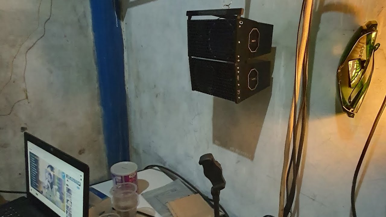 miniatur sound system line array - YouTube