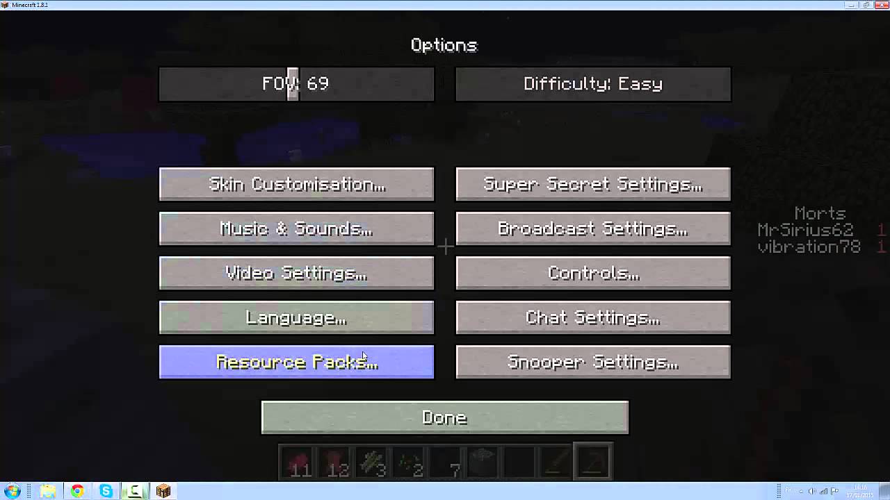 Training Minecraft #1 - YouTube