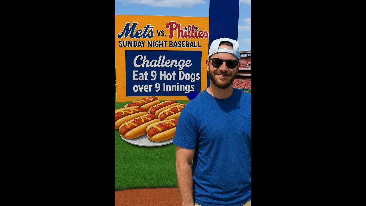 Big Ticket - 9 Hot dogs in 9 Innings - Mets/Phillies Watch Party - YouTube