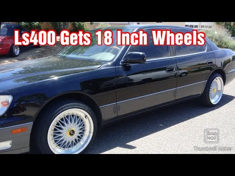 99 Ls400 Gets New Wheels 18 Inch - YouTube