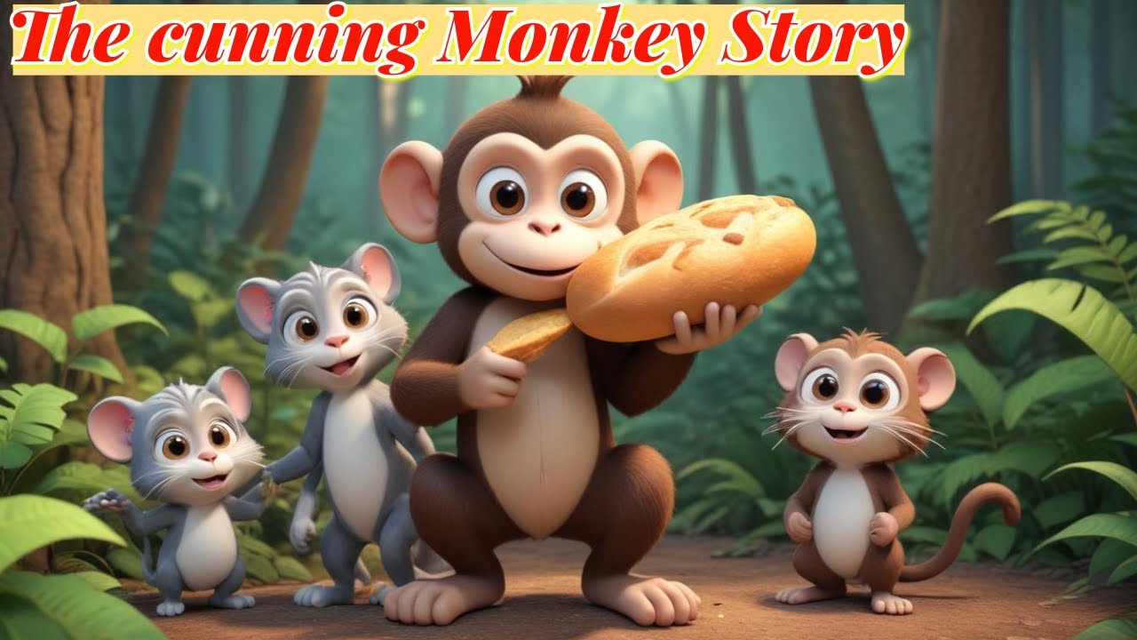 The cunning monkey story for kids with a moral lesson | Bedtime stories ...