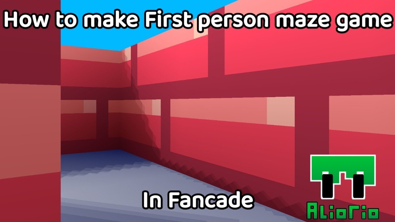 How to make first person maze game in fancade - YouTube