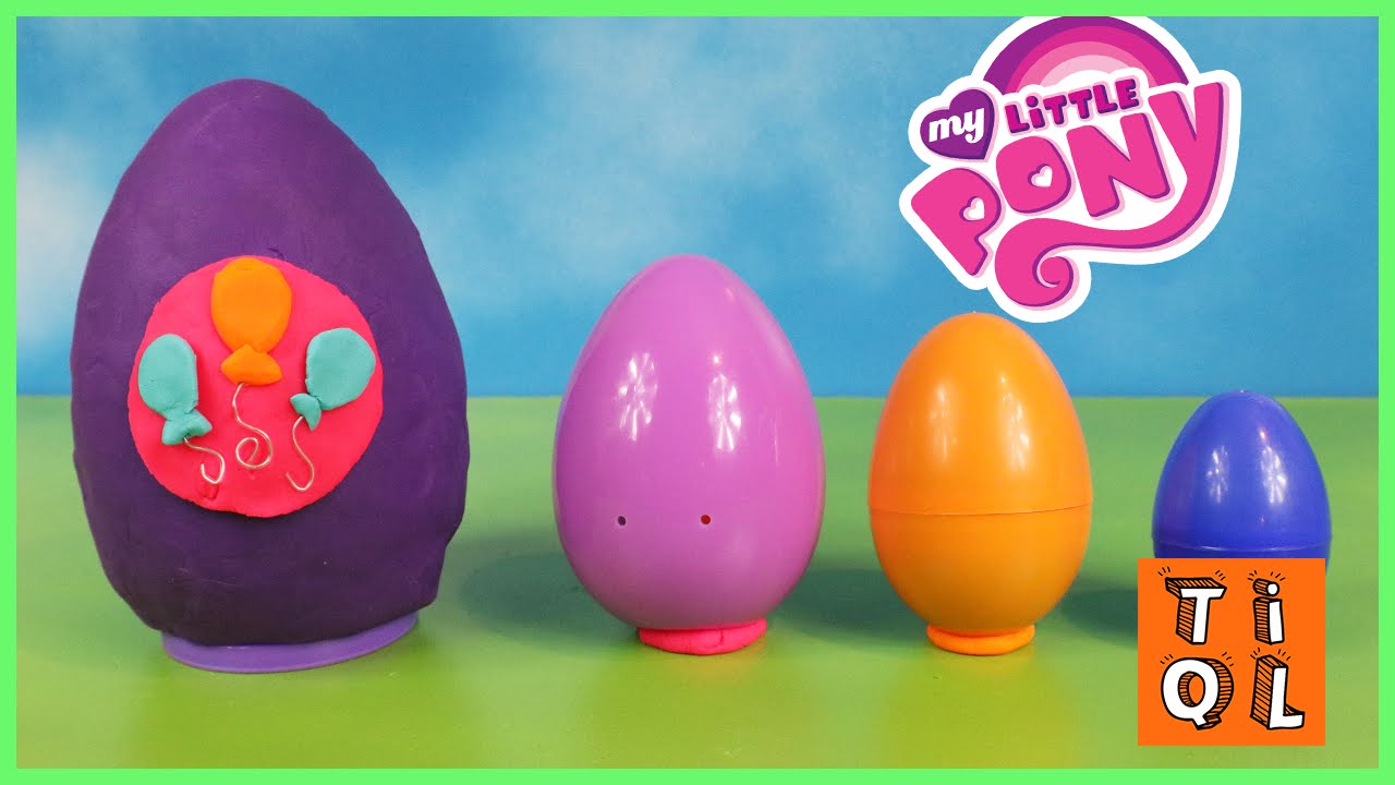 My Little Pony Surprise Egg Educational English Sizes - YouTube