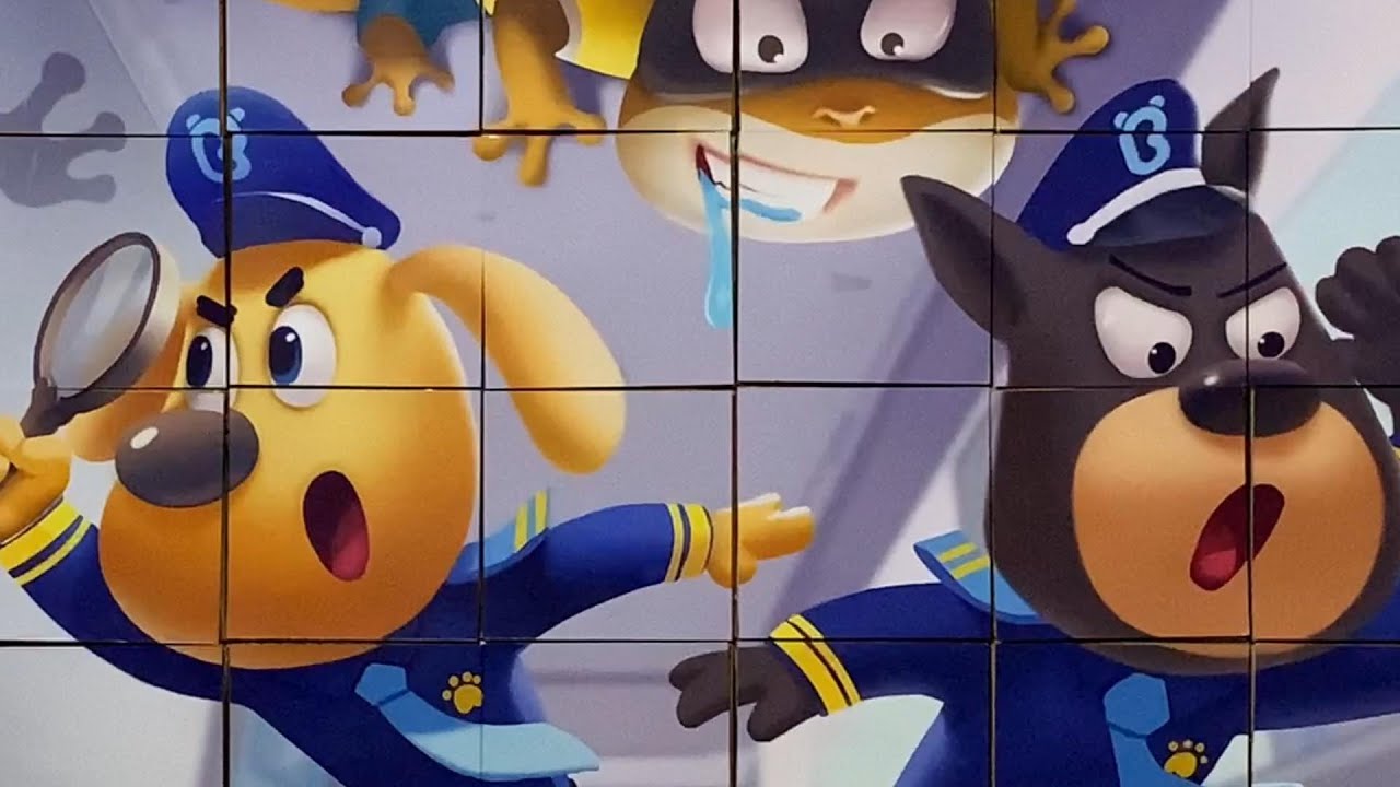 Falling Disaster | Safety Sheriff Labrador | BabyBus - solving jigsaw ...