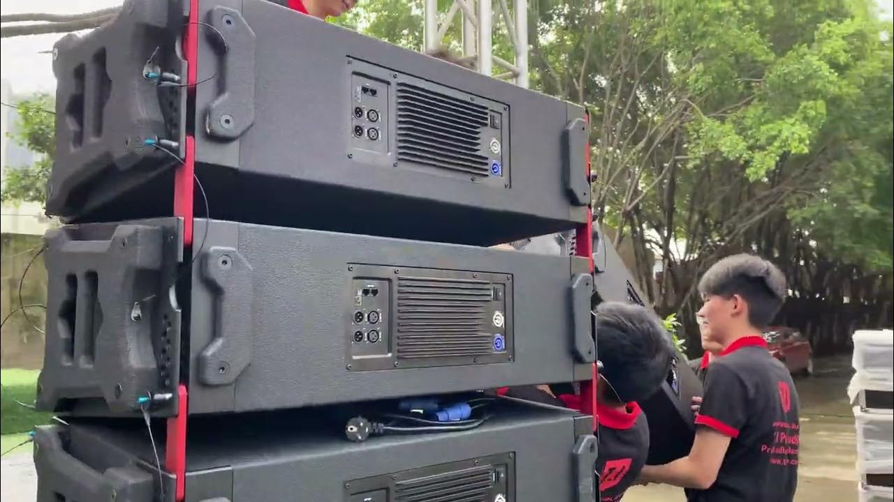 LA-210 dual 10 inch line array by T.I Audio - YouTube