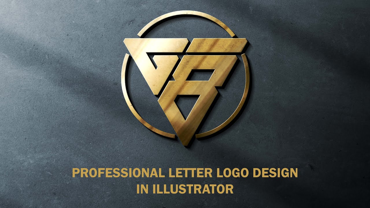 Professional Letter Logo Design in Illustrator - YouTube