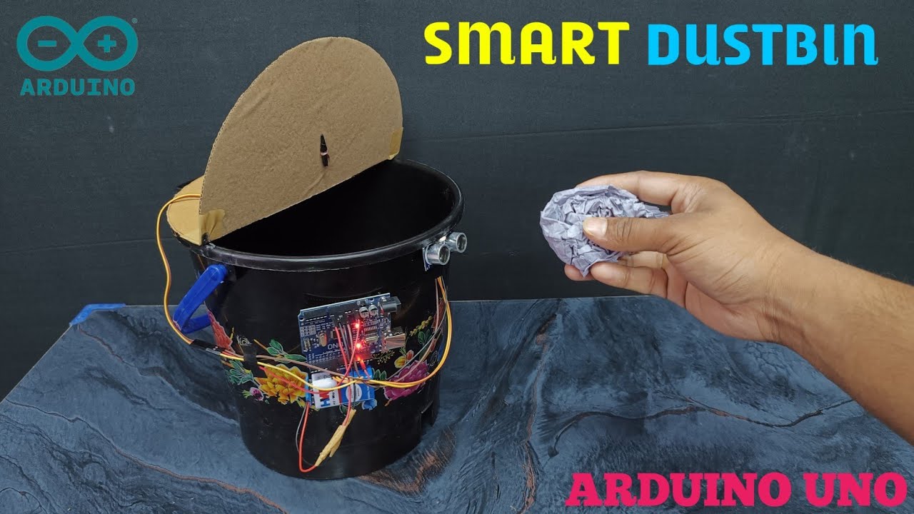 How To Make Smart Dustbin At Home 🏠 || Arduino project - YouTube