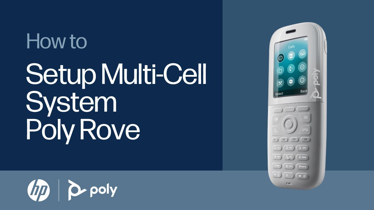 Poly Rove - How to Setup Multi-Cell System | HP Support - YouTube