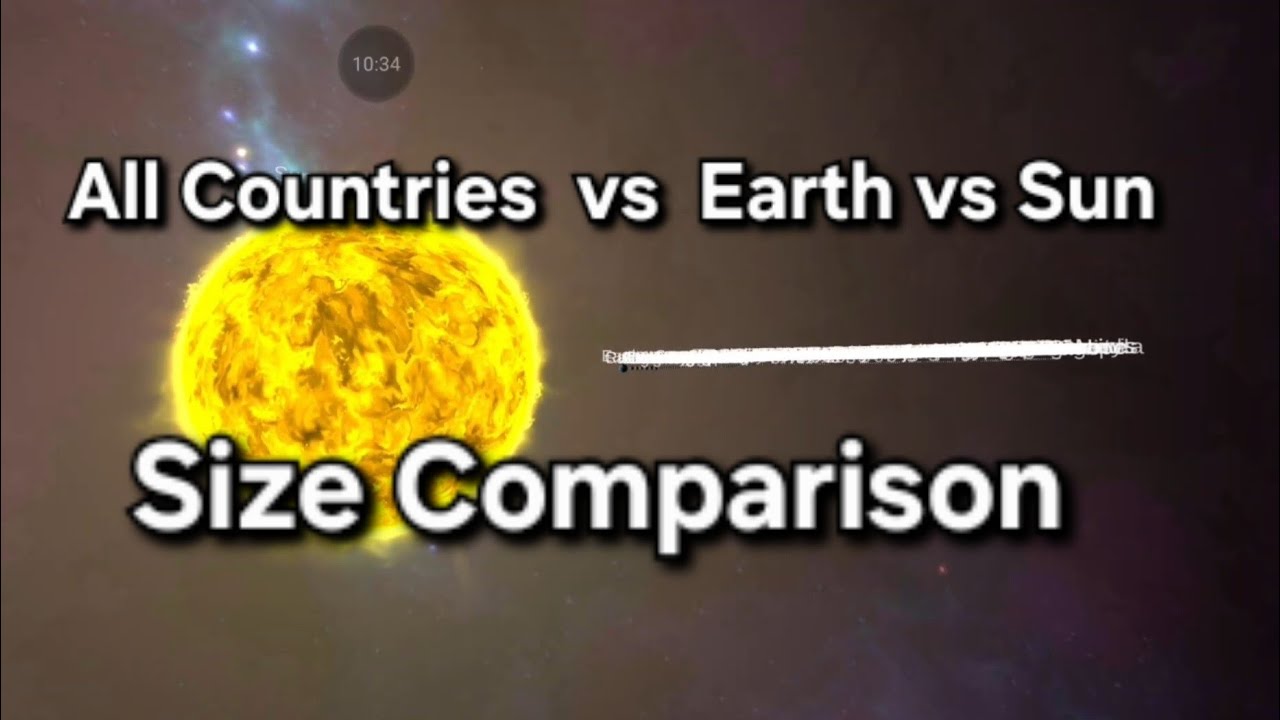 All Countries vs Earth vs Sun Size Comparison - YouTube