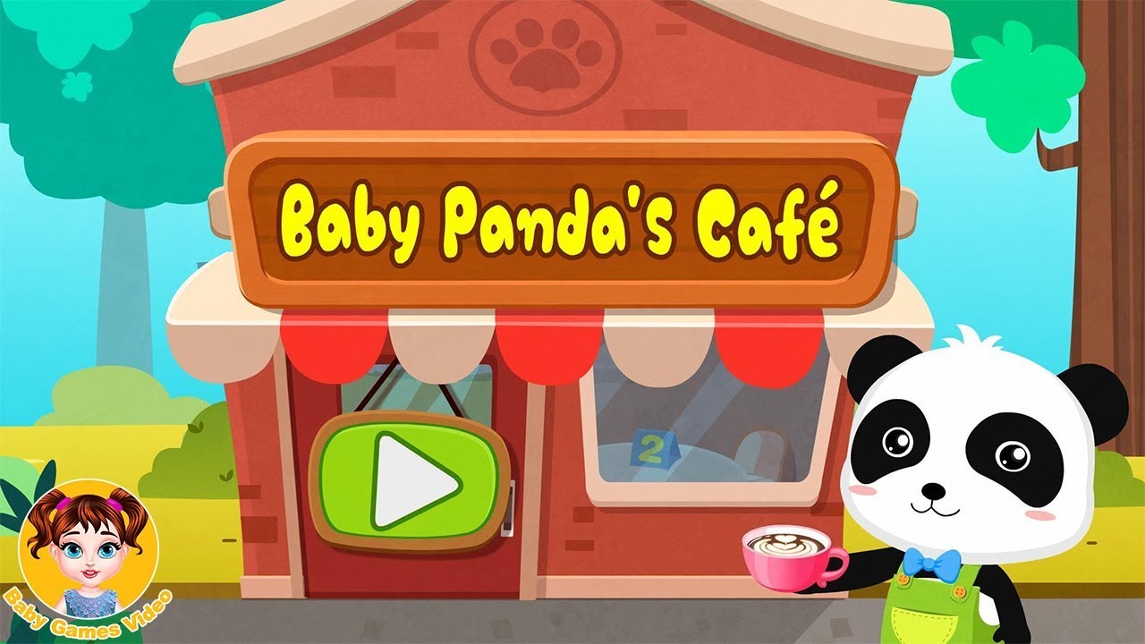 Baby Panda Summer Cafe - BabyBus Kids Games - Baby Games Videos - YouTube