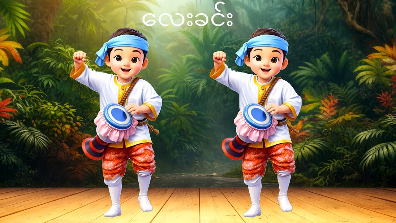 မြန်မာ့ရိုးရာသီချင်းနှင့်အက လေးခင်း Lay Khing | Myanmar Traditional ...