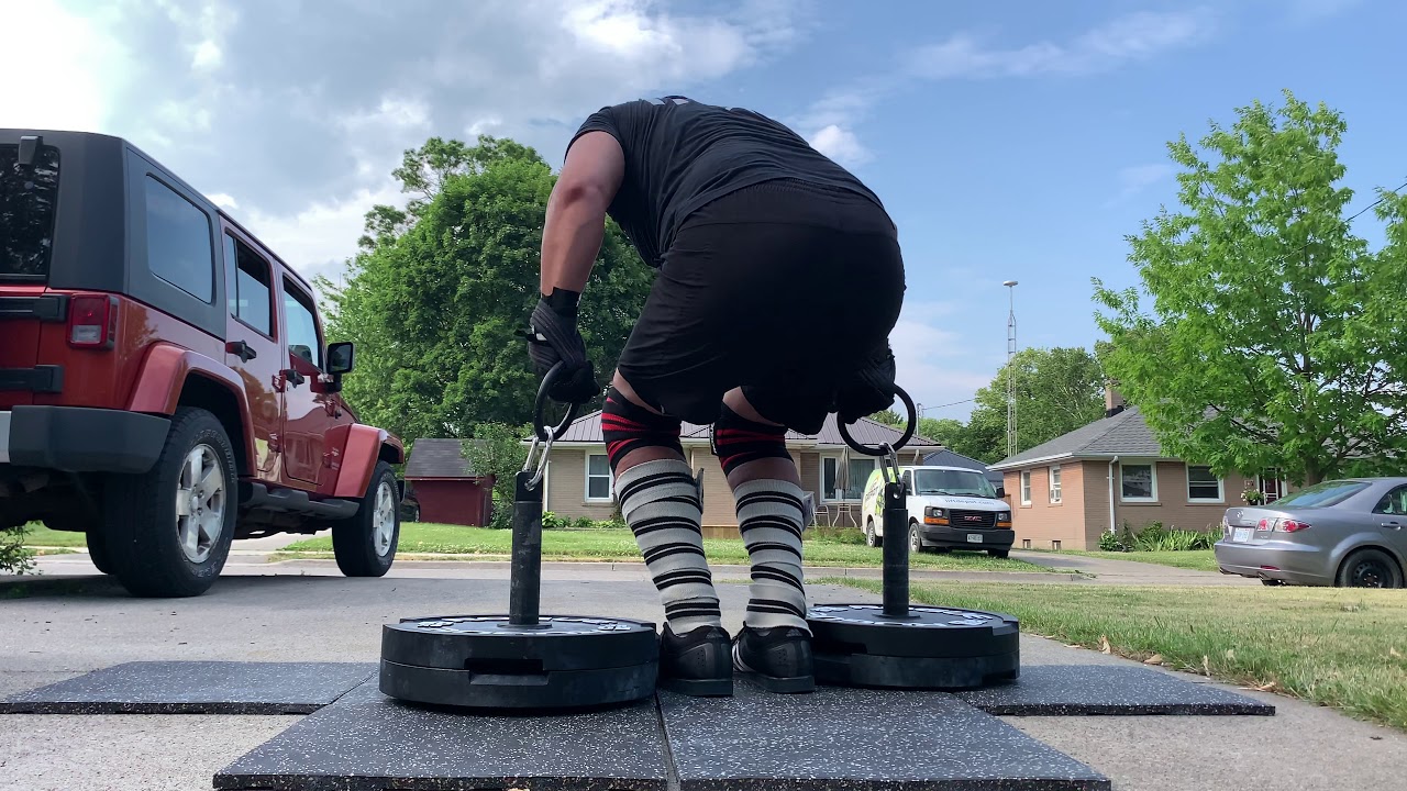 Blooper 480lb Dinnie Stones learning to walk - YouTube