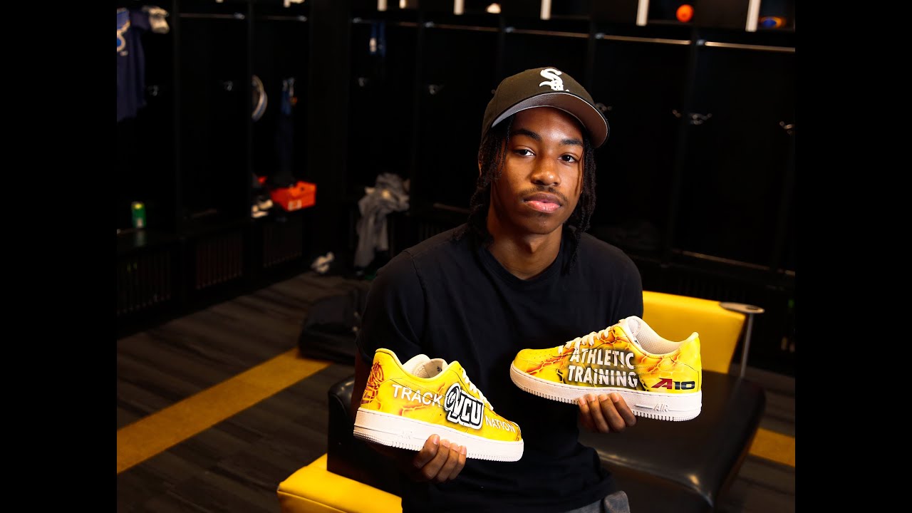 VCU track athlete Jaden Mitchell uses his artistic skills for creating ...