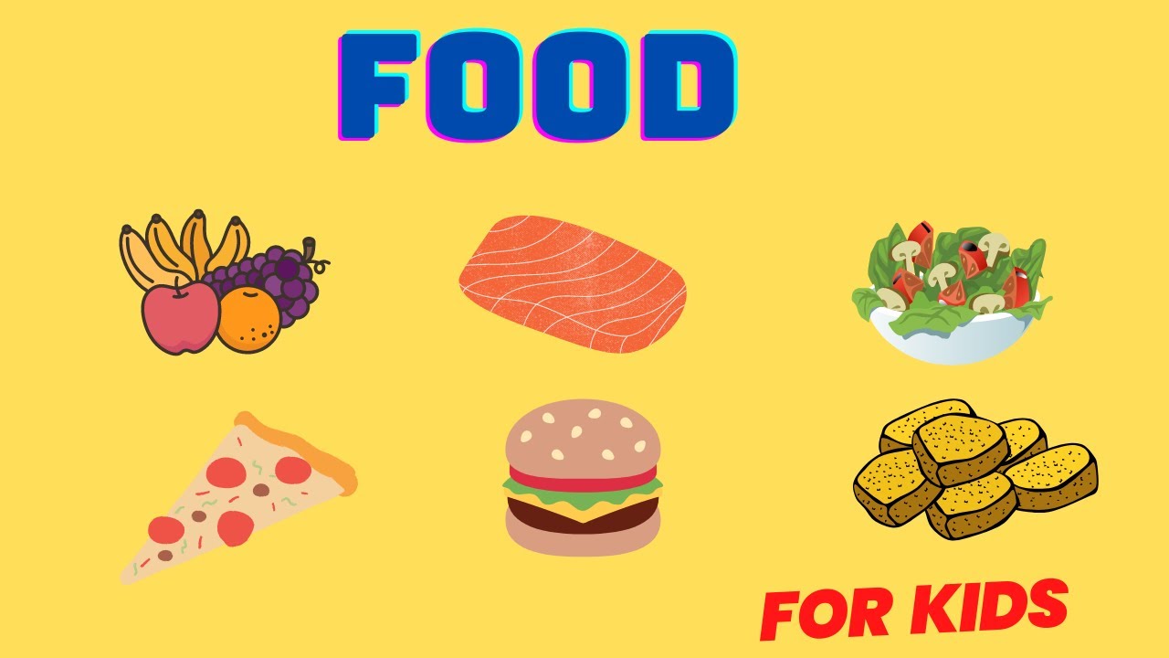 Learn About Food For Kids [English Vocabulary] - YouTube
