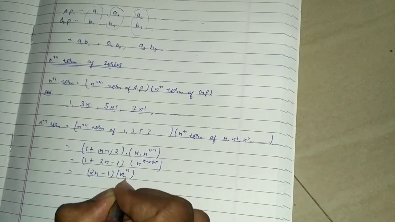 Arithmetico- Geometric series - YouTube