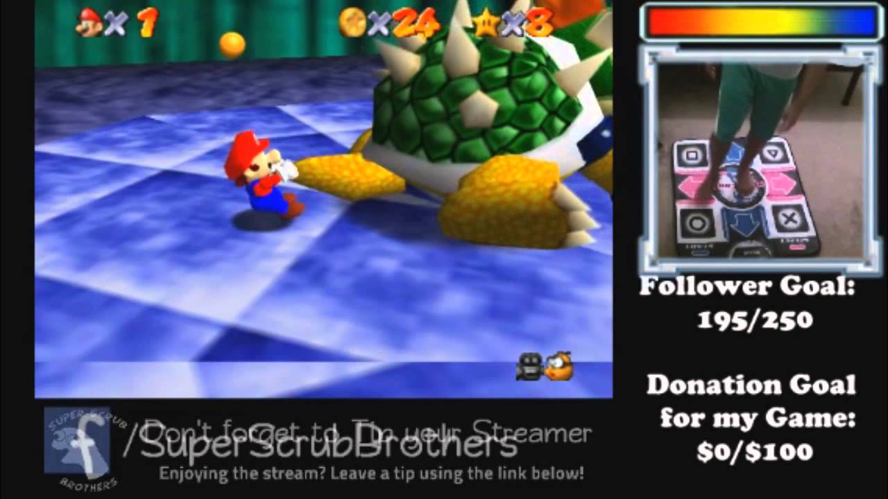 DDR 64 Bowser Defeated (Super Mario 64 Playthrough - YouTube