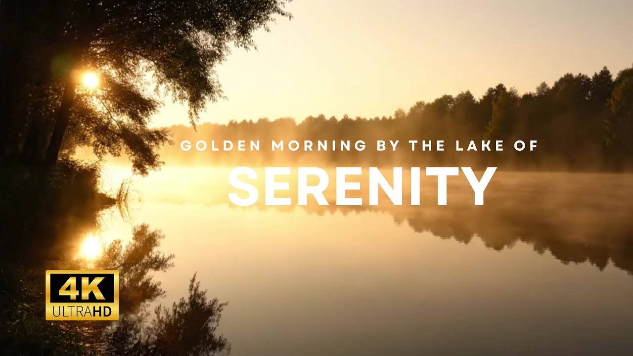 Golden Morning by the Lake | Relaxing Nature Sounds for Meditation ...