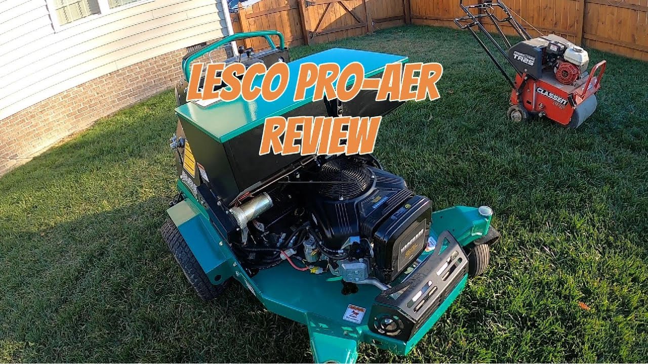 Lesco Pro-Aer 30 First Season Review #lawn #aeration - YouTube