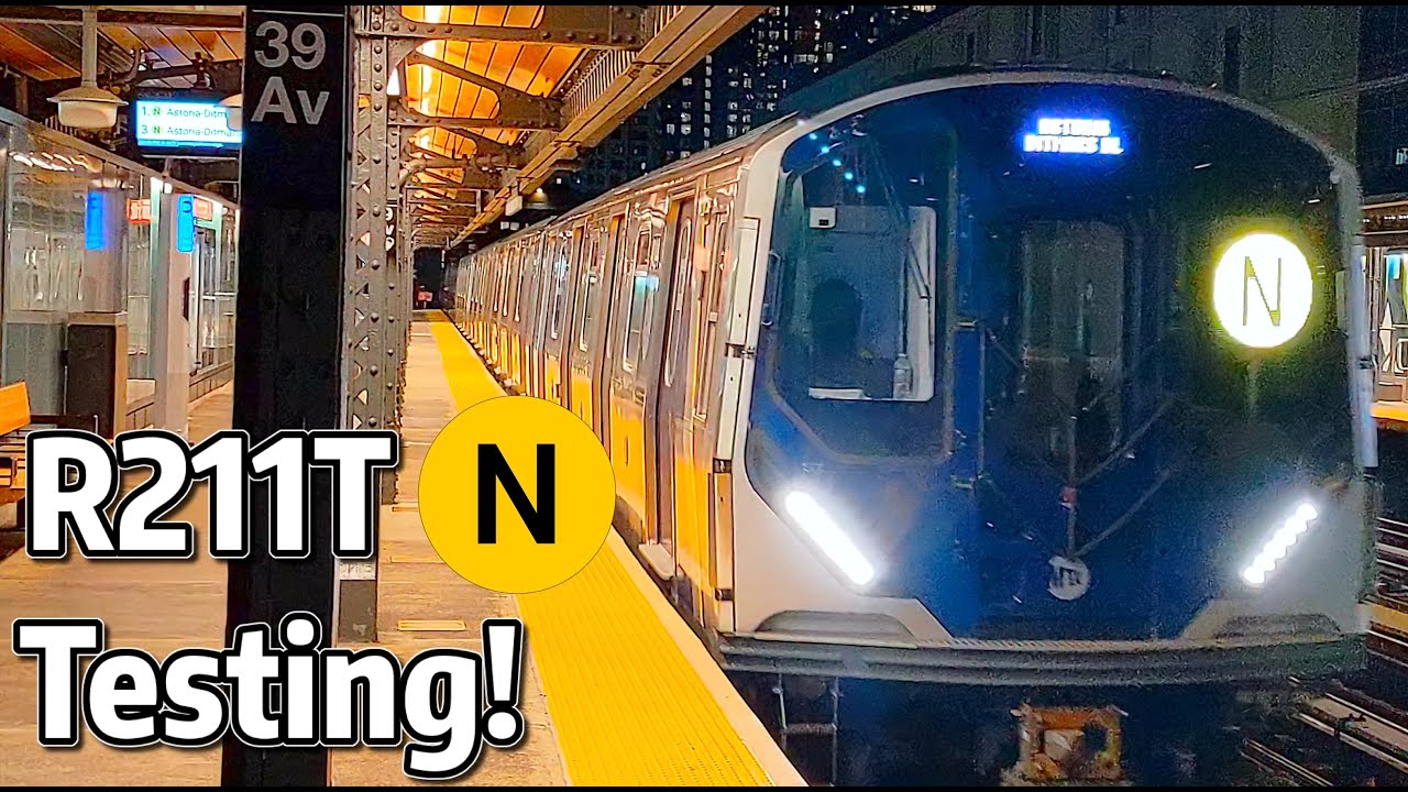⁴ᴷ⁶⁰ New R211T Open-Gangway Cars Simulated Stop Testing on the N Line ...