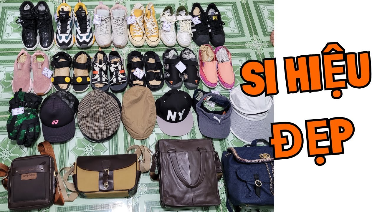 19/2/2025.12h/ Giày dép si hiệu nam nữ, túi đeo chéo, balo, nón si ...