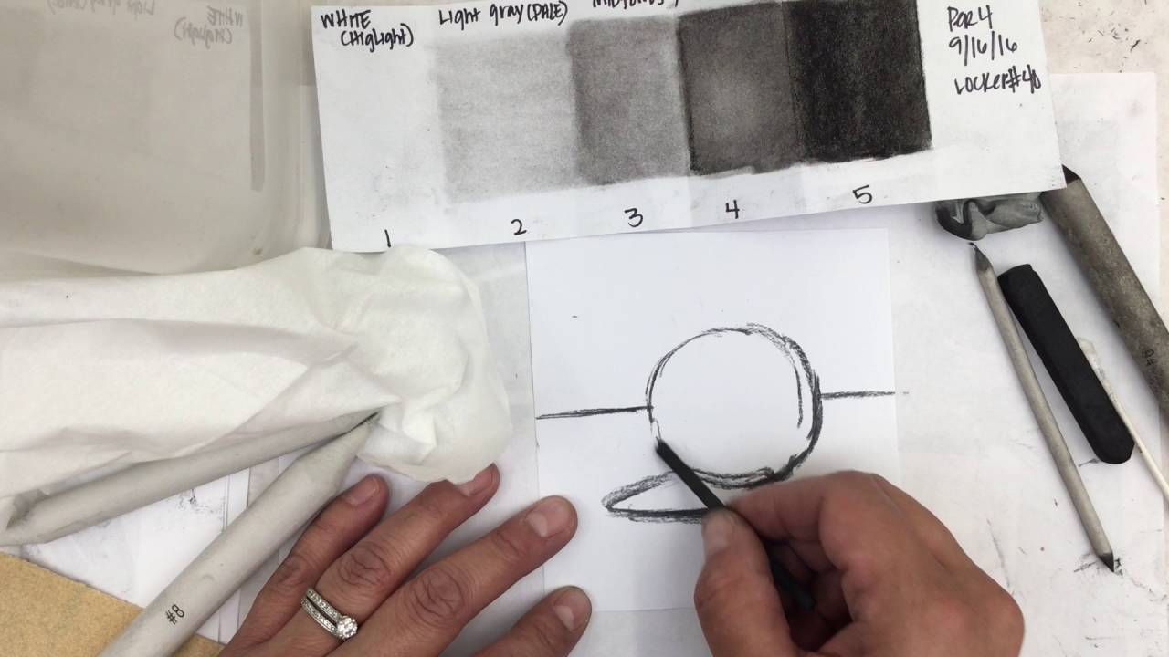 STAGE 1 Using Value & Gradation to Create 3D Form (Sphere) - YouTube