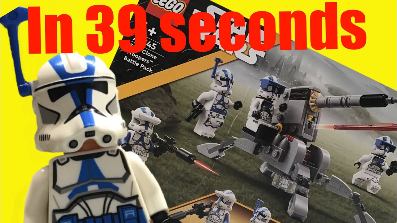 Building a 501st Clone Trooper Battle Pack In 39 Seconds.. - YouTube