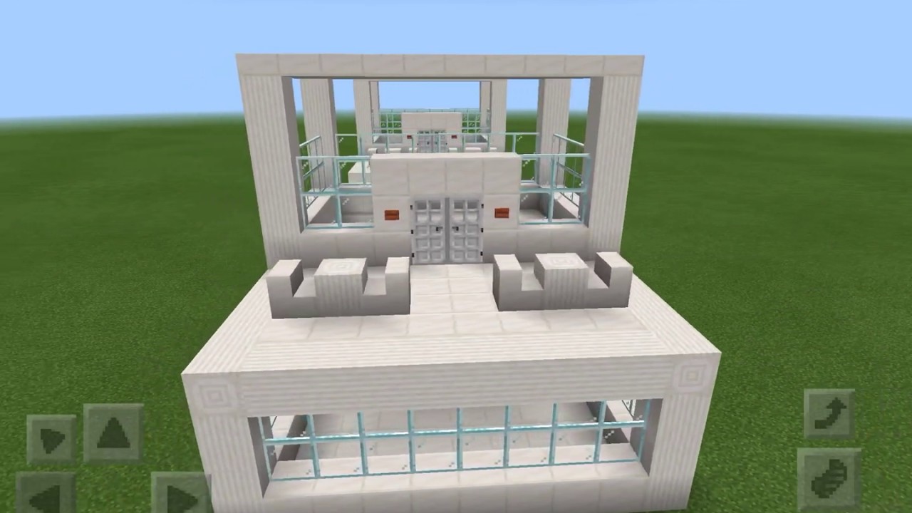 Minecraft Tutorial: How to build a quartz mansion - YouTube