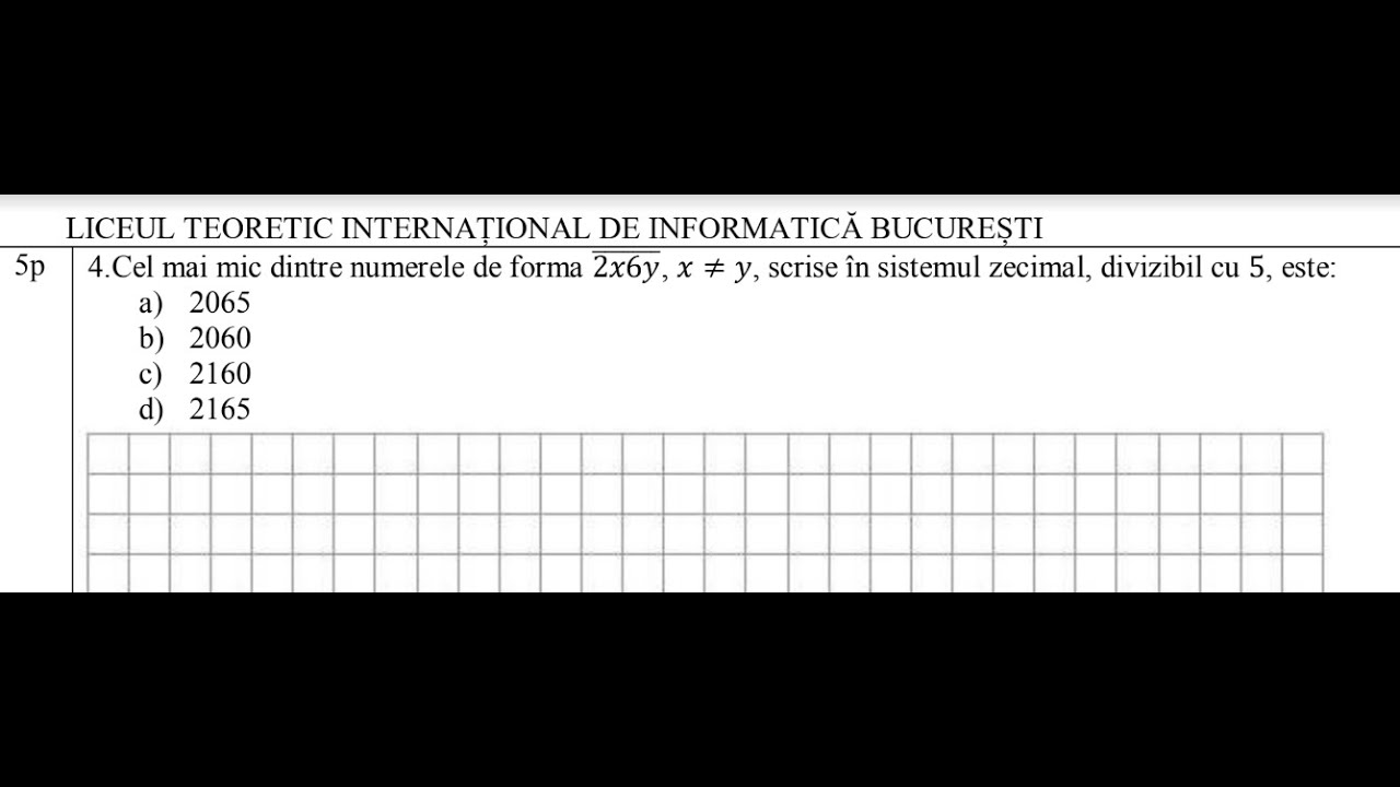 Simulare examen Evaluare naţională ICHB - noiembrie 2021 - SI şi II ...